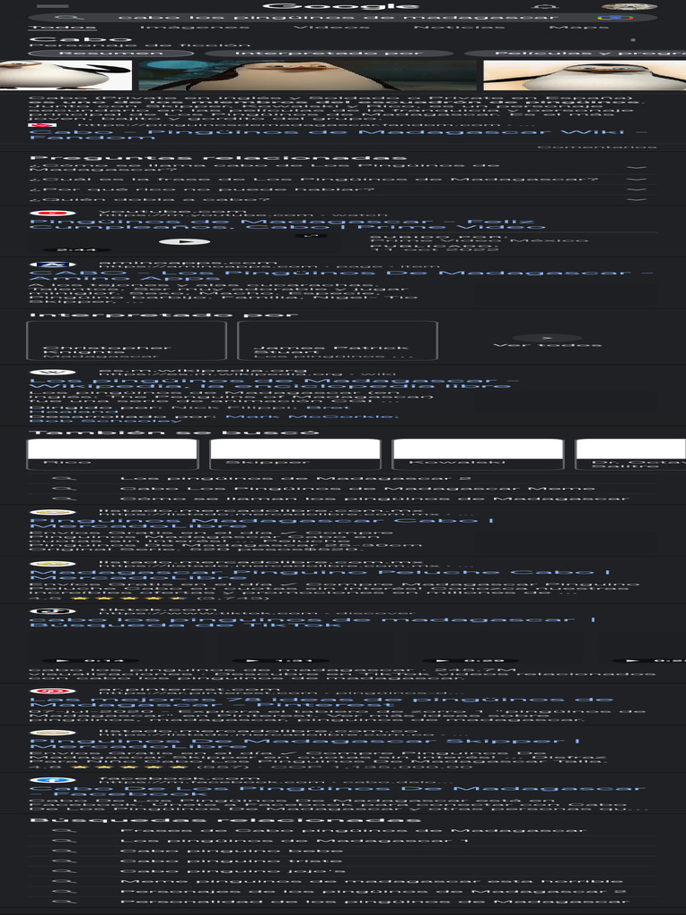 Cabo: El Pingüino Adorable de Madagascar | PDF