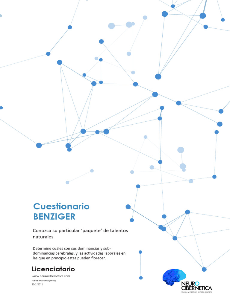 Test Benziger Neuro Editable 2 | PDF | Empatía | Pensamiento