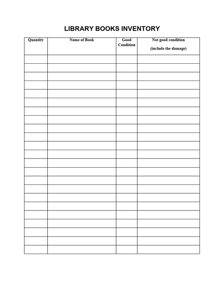 Books Inventory | PDF