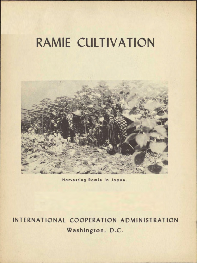 Ramie cultivation | PDF | Soil | Horticulture