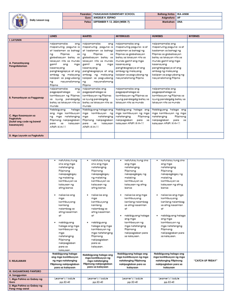 GR 6-Ap-Wk 7-QTR 1 | PDF
