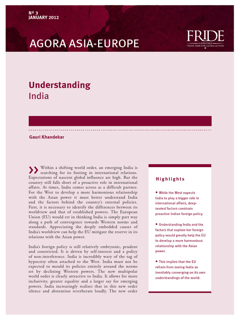 PB 3 Understanding India | PDF | Peacekeeping | European Union