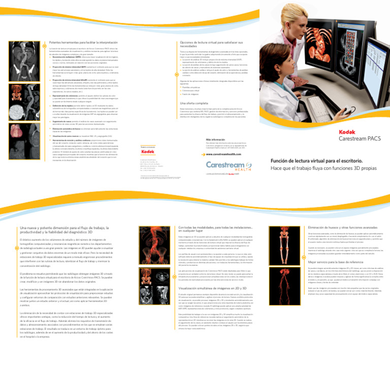 Herramientas Avanzadas Carestream PACS | PDF | Radiología | Corazón