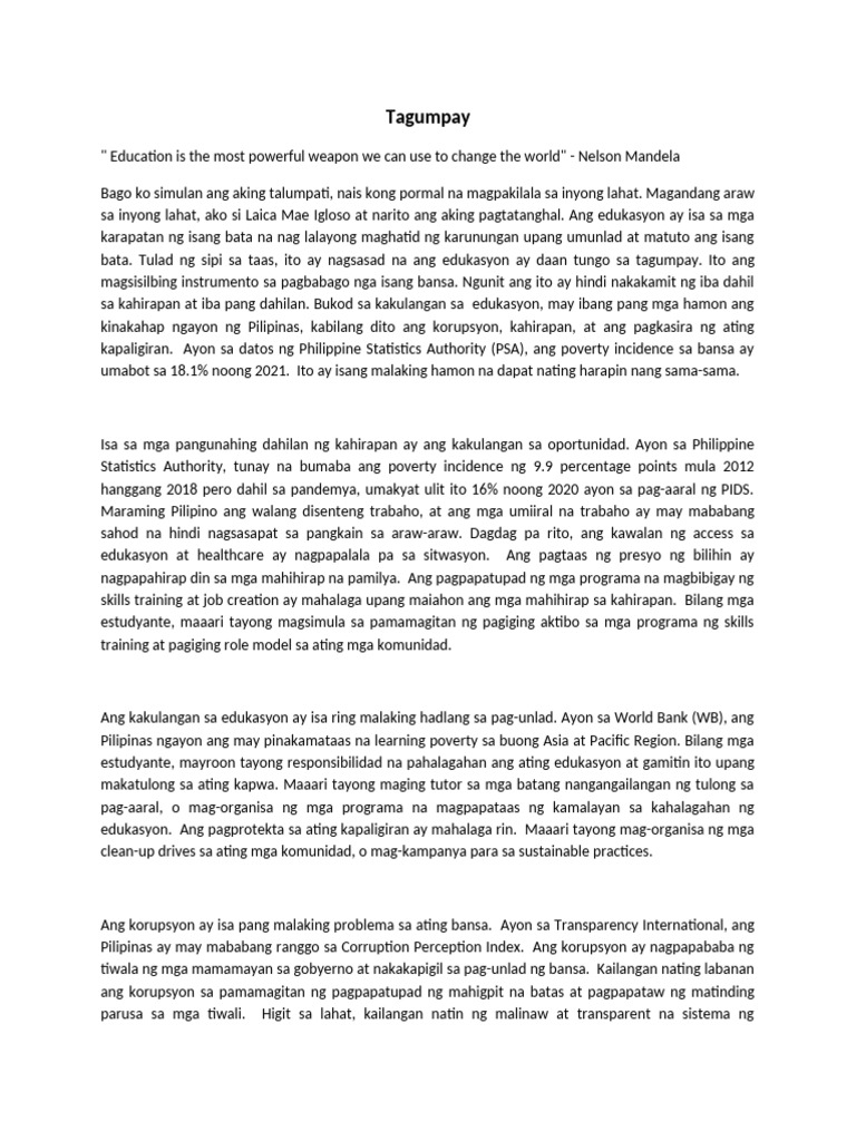 Talumpati Ni Laica-WPS Office | PDF