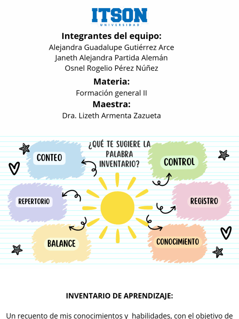 Inventario Formación Profesional Osnel | PDF | Aprendizaje | Ciencia ...