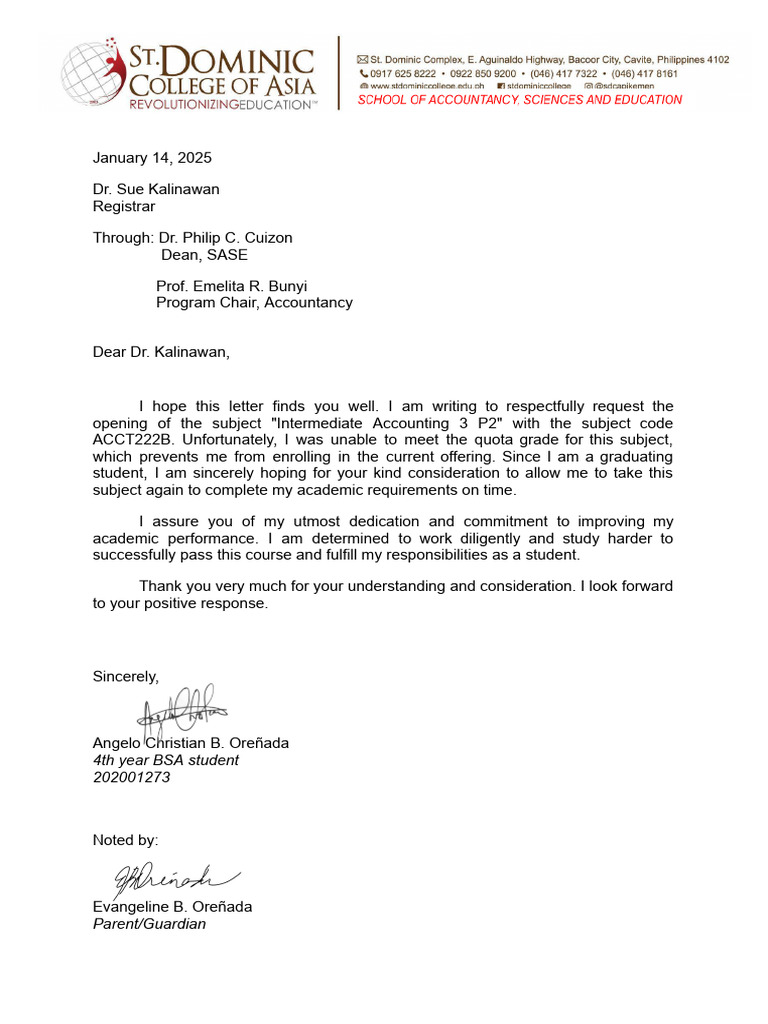 Request Letter - Docx 1 | PDF