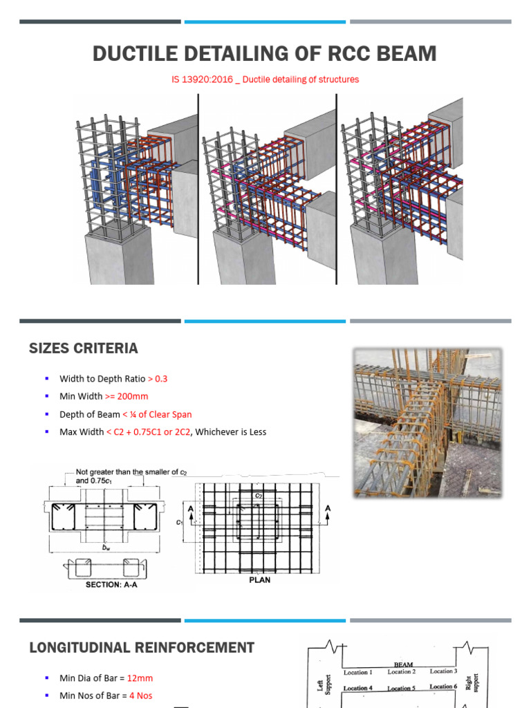 Ductile Detailing of Beam | PDF