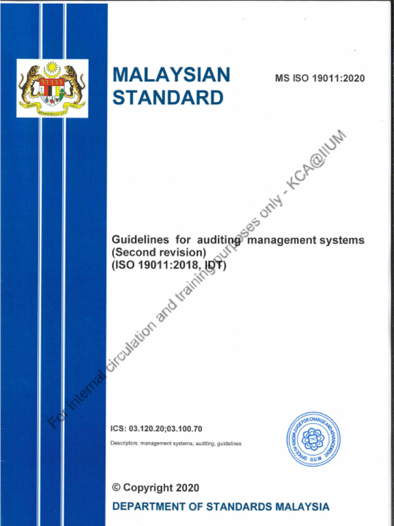 Dokumen ISO 19011 2018 Guidelines For Auditing Management Systems | PDF