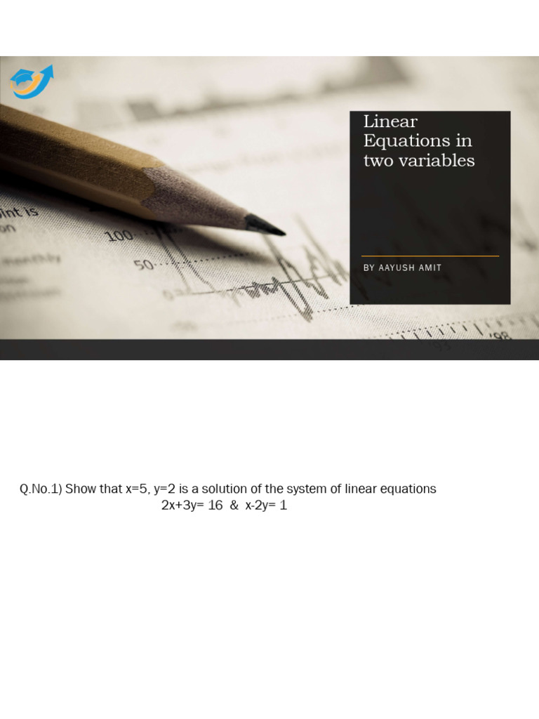 Linear Equation | PDF