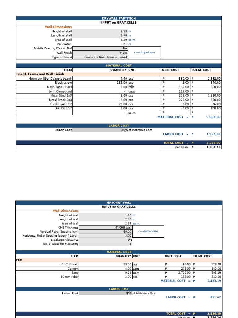 Automated Fit-Out Estimator | PDF