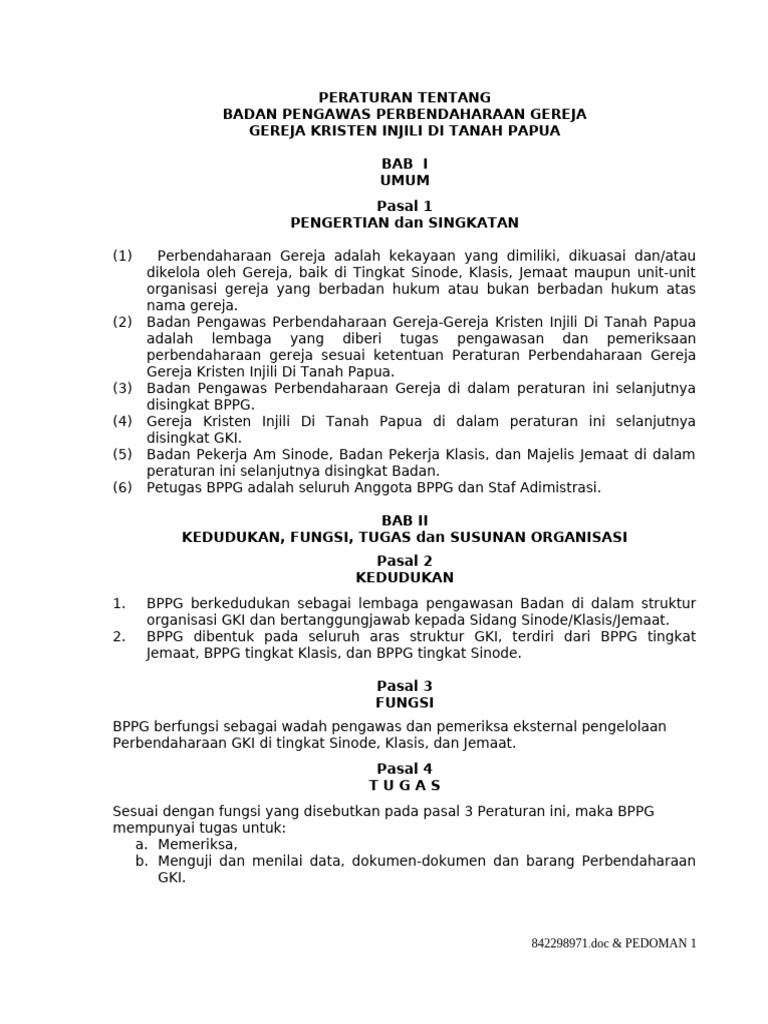 Peraturan BPPG | PDF