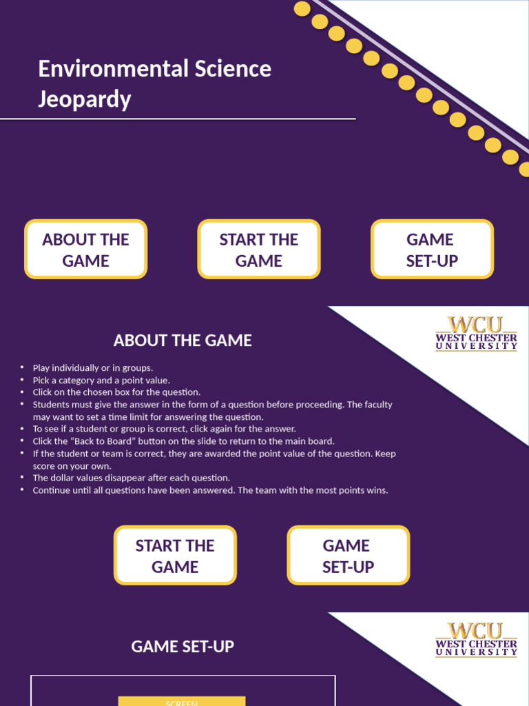 Environmental Science Jeopardy | PDF | Water | Waste