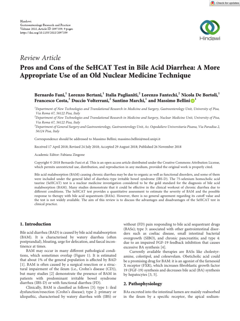 Gastroenterology Research and Practice - 2018 - Fani - Pros and Cons of ...