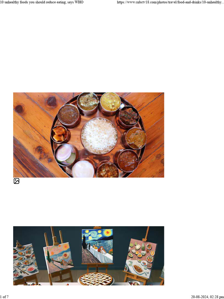 10 Unhealthy Foods to Avoid, Says WHO | PDF | Foods | Junk Food