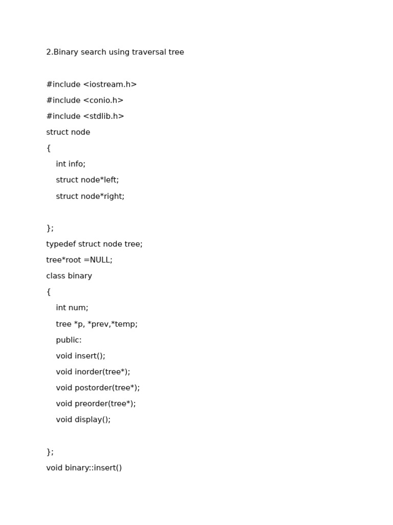 2.binary Search Using Traversal Tree | PDF