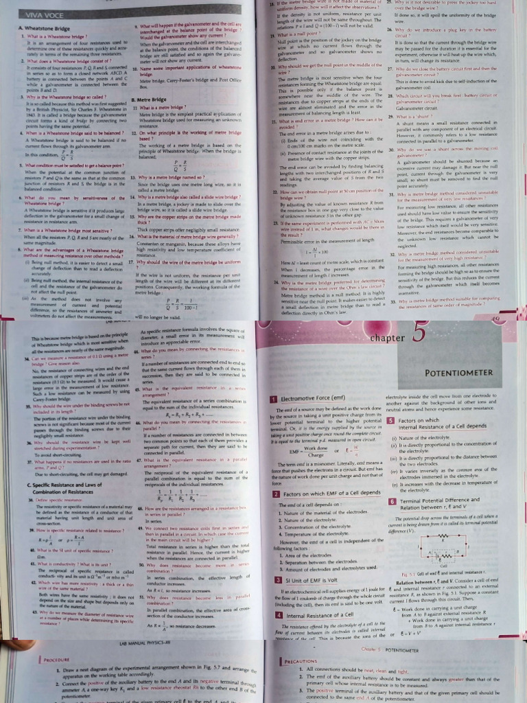 Class 12 physics practicals viva | PDF