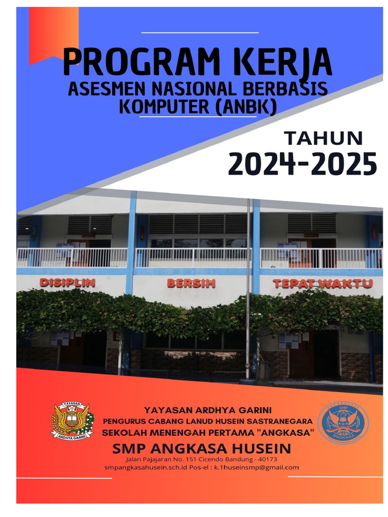Program Kerja Anbk 2024-2025 | PDF