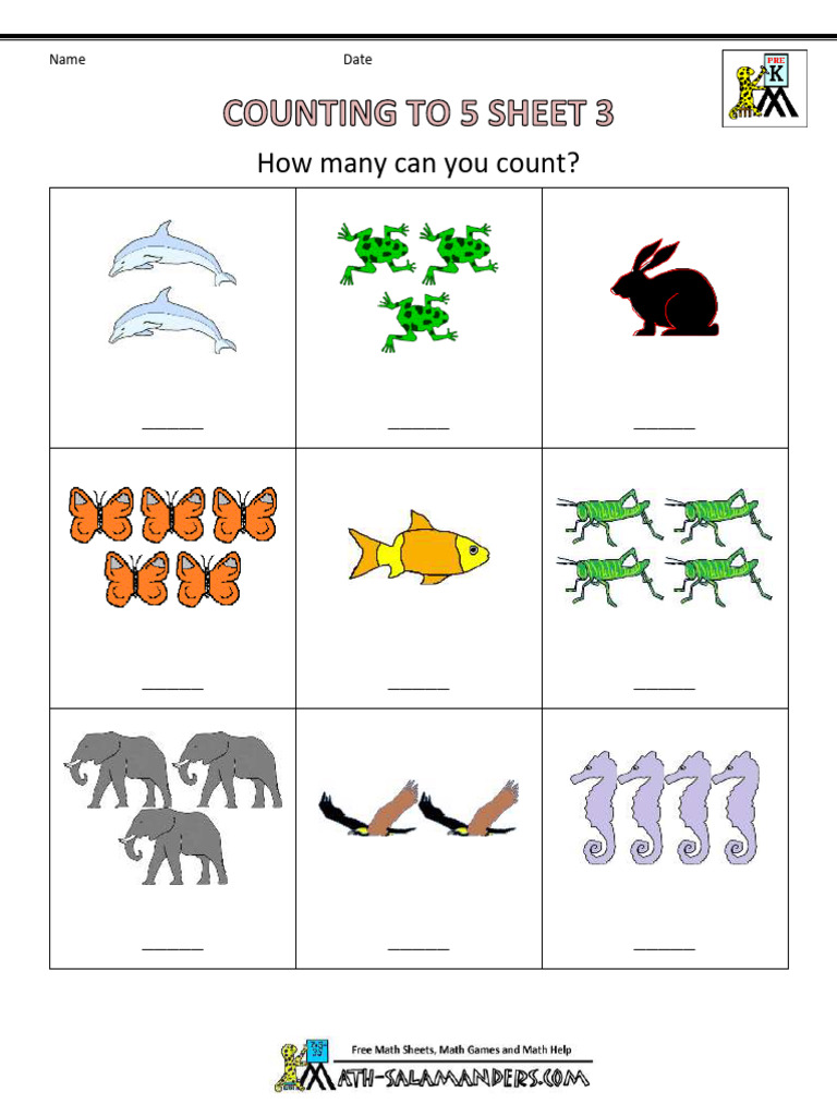 Counting To 5 3 | PDF