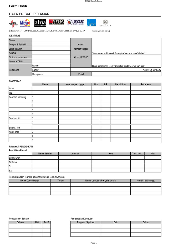 64. Form HR010 Exit Interview Form | PDF