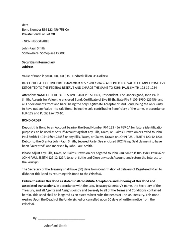 BC BOND Scrubbed | PDF