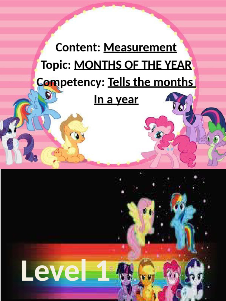 E-Games Months of The Year | PDF