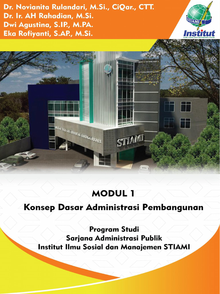 01 Modul Konsep Dasar Administrasi Pembangunan | PDF