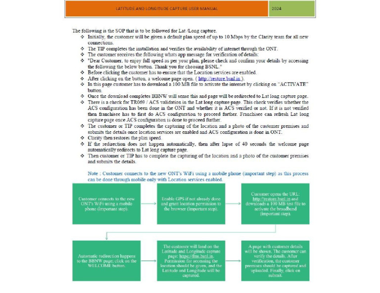 Lat Long Capture Procedure | PDF