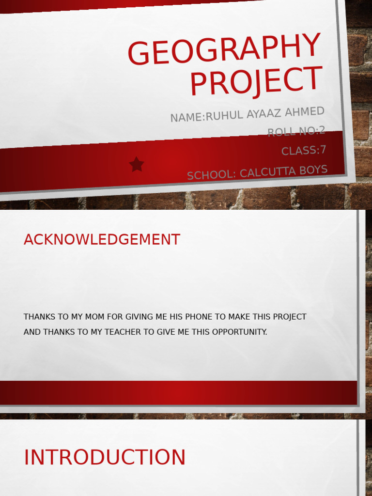 Geography Term 1 Project | PDF