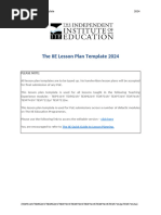 IIE Lesson Plan Template 2025 | PDF | Lesson Plan | Learning