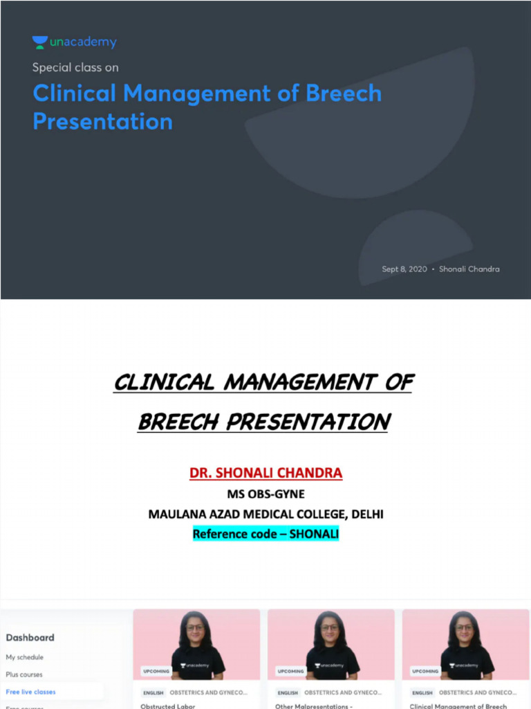 Clinical Management of Breech Presentation No Anno | PDF