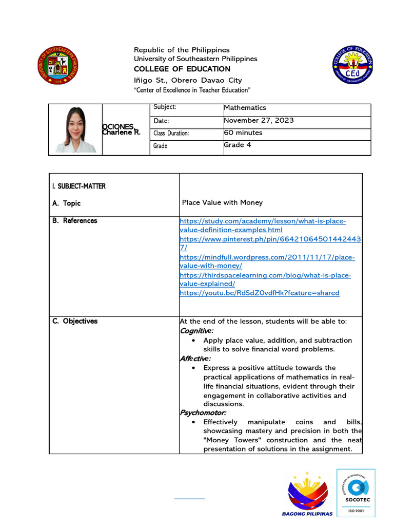 Educ 318 Semi Detailed LP Format 3 | PDF | Teachers | Human Communication