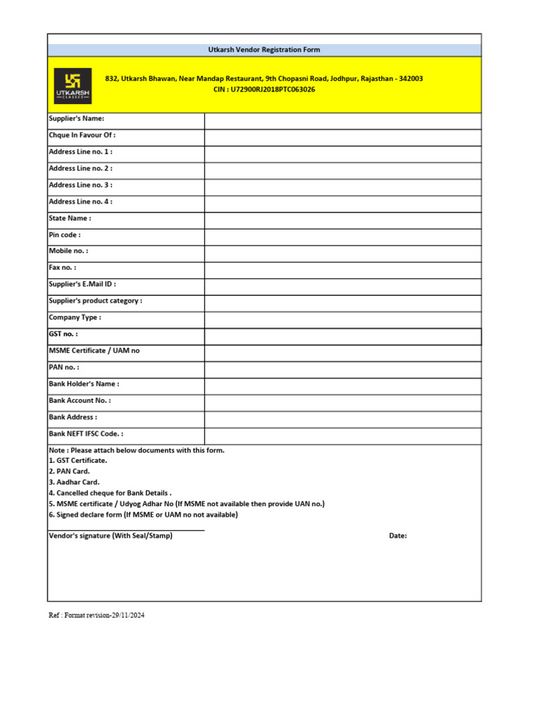 Revised VRF format | PDF