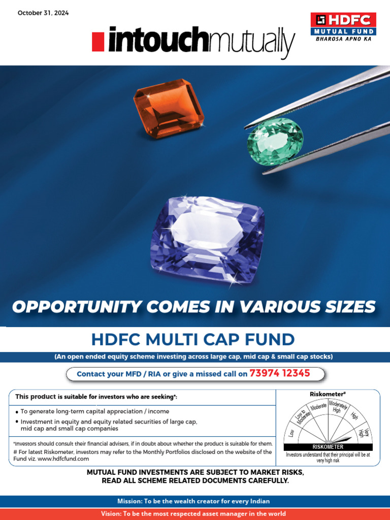 HDFC MF Factsheet October 2024 | PDF | Bond Duration | Investment Fund