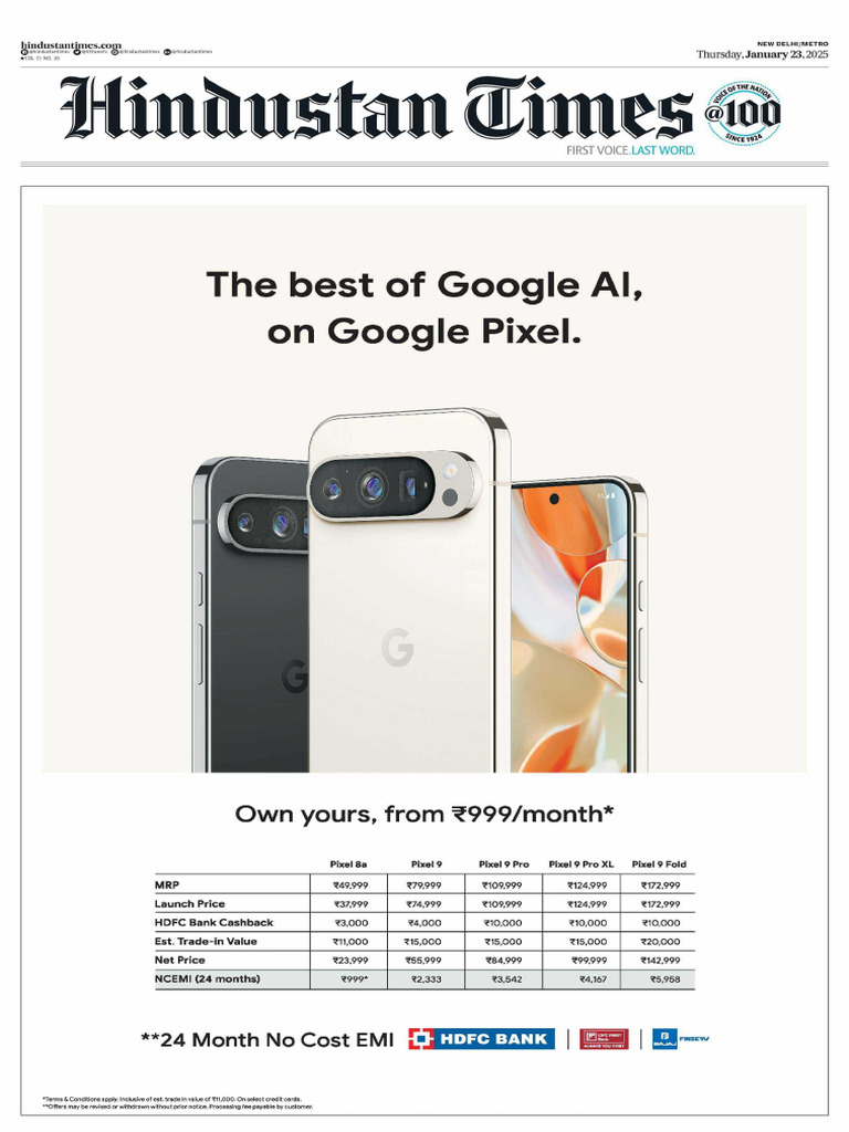 HT Delhi 23.01.2025 | PDF