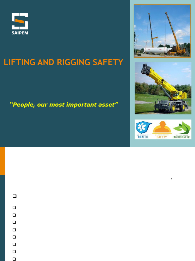 Lifting and Rigging Safety | PDF | Crane (Machine)