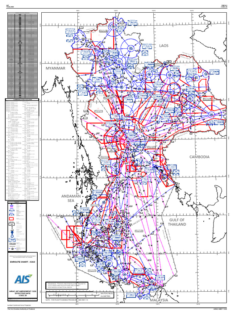 Enroute Chart - Icao: Airac Aip Amendment 13/20 Effective Date 3 DEC 20 ...