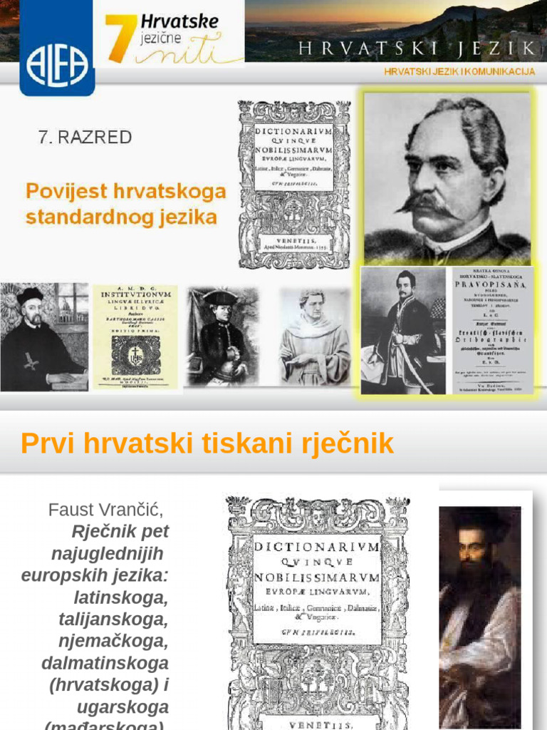 Povijest Jezika 7. Razred | PDF