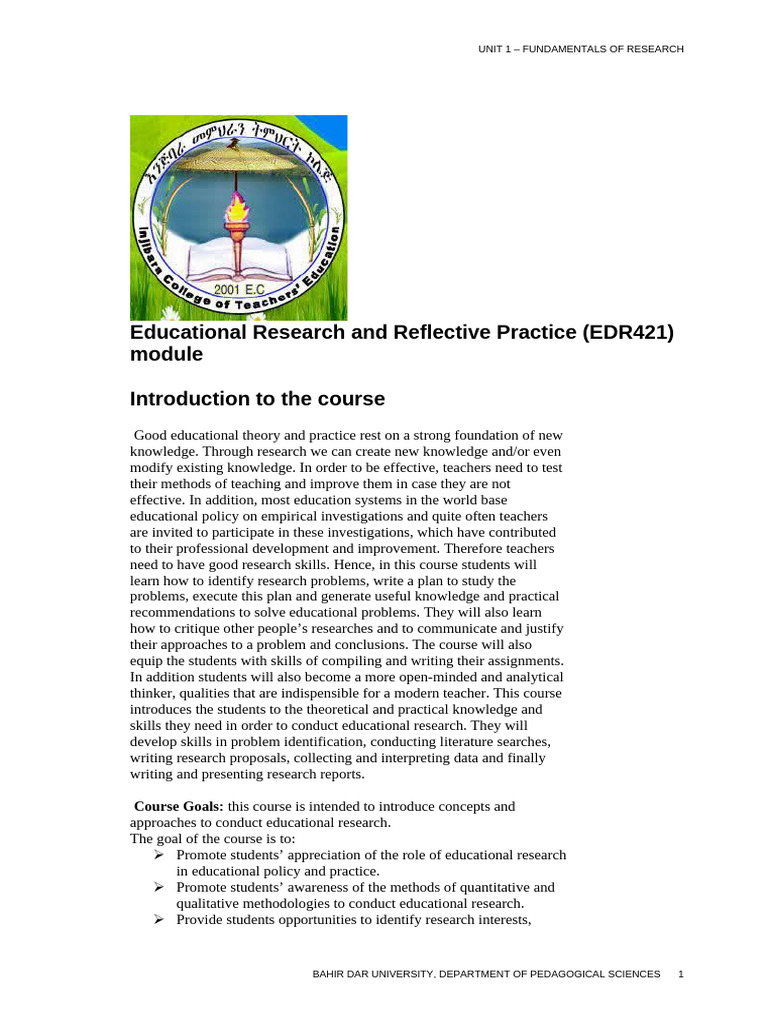 UNIT ONE Fundamantals of Research_1 | PDF | Knowledge | Science