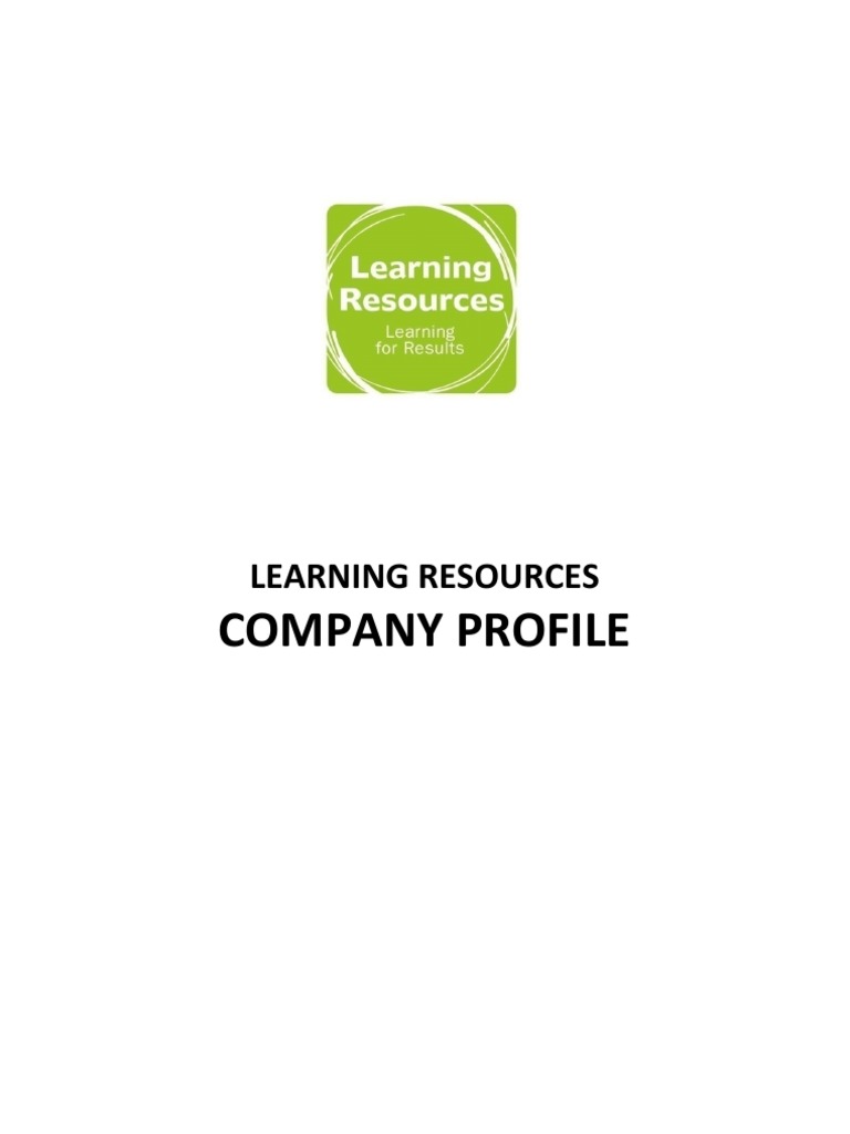 Learning Resources Company Profile | PDF | Competence (Human Resources ...