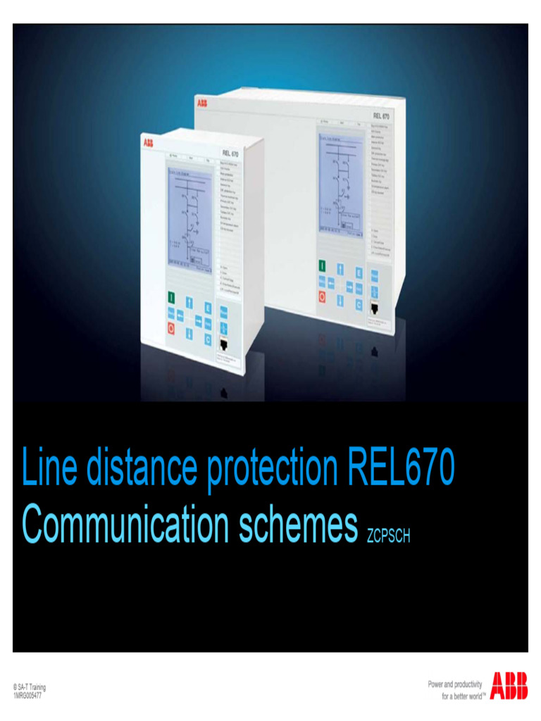 06 SEP671 Communication Schemes ZCOM ZCAL2 REL670 | PDF | Electrical ...