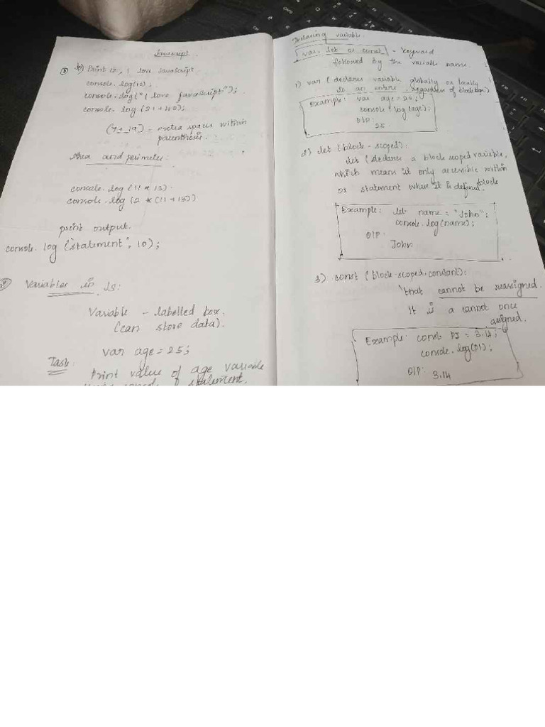 Notes of Javascript | PDF