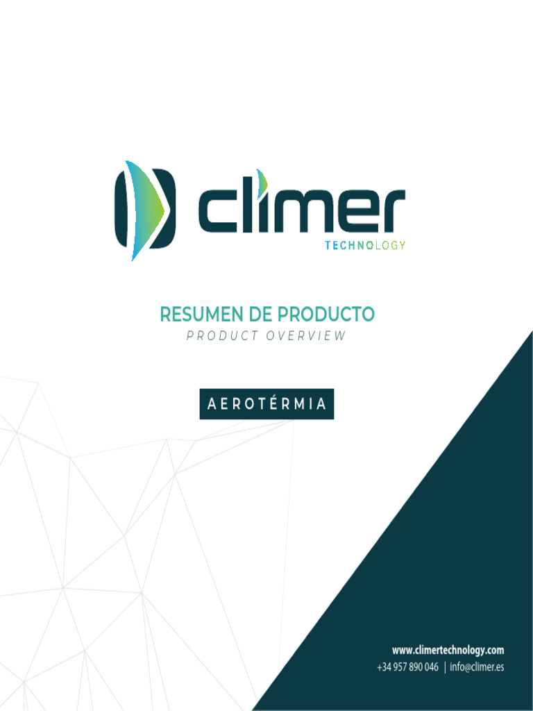 Bombas de Calor CLIMER: Eficiencia y Ahorro | PDF | Bomba de calor ...