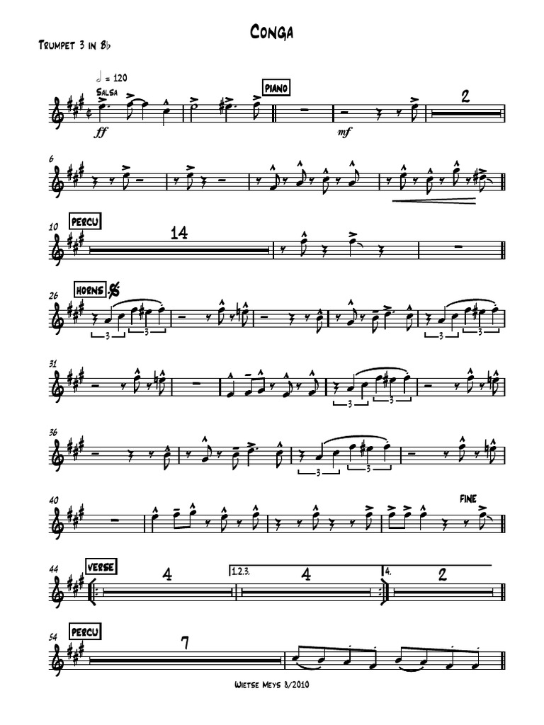 Conga Trumpet 3 in BB | PDF