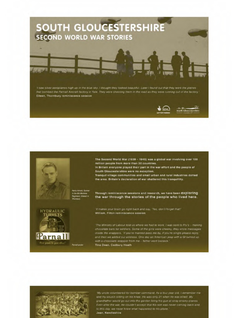 SGC WW2 Powerpoint Slides of Exhibition | PDF | Military