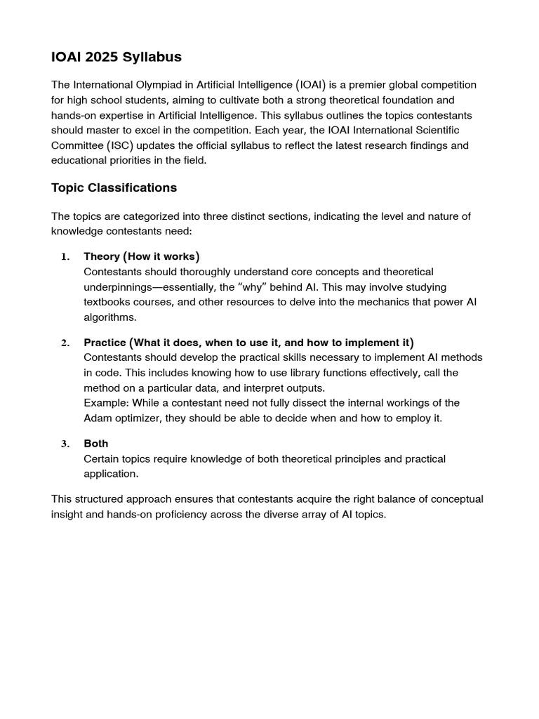 Syllabus-2025-Final | PDF | Artificial Neural Network | Deep Learning