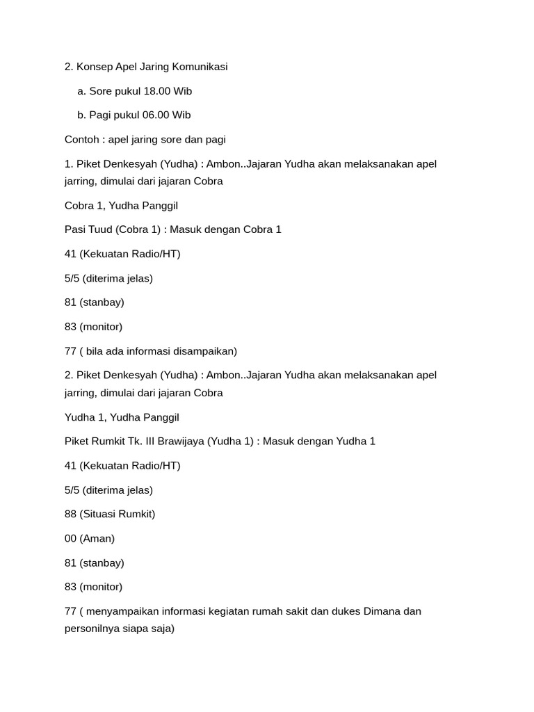 Lampiran Jarkom | PDF