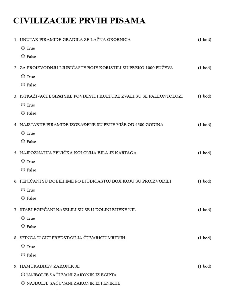 Civilizacije Prvih Pisama | PDF