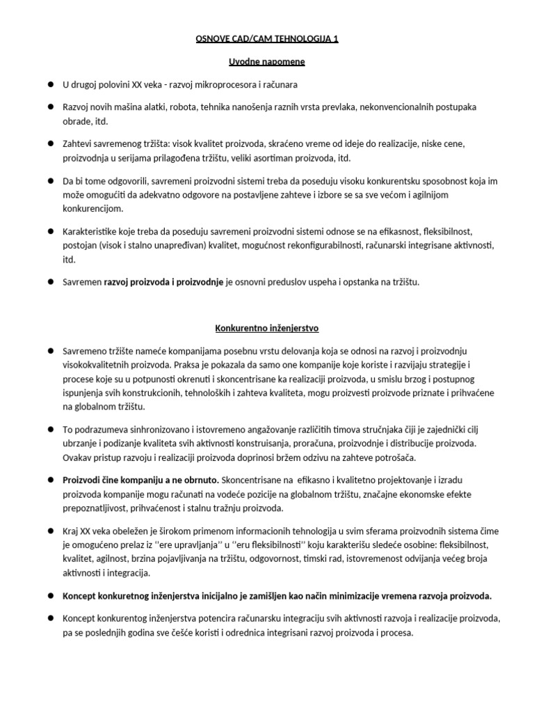 OSNOVE CAD - 1 Cas | PDF