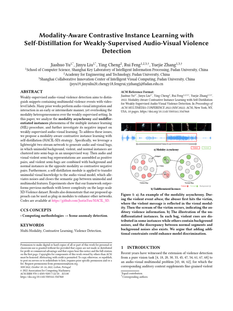 Modality-Aware Contrastive Instance Learning With | PDF