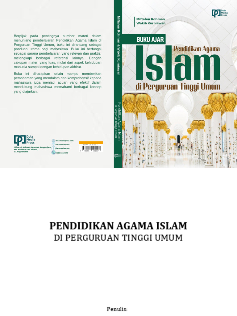 Pendidikan Agama Islam Di Perguruan Tinggi Umum | PDF